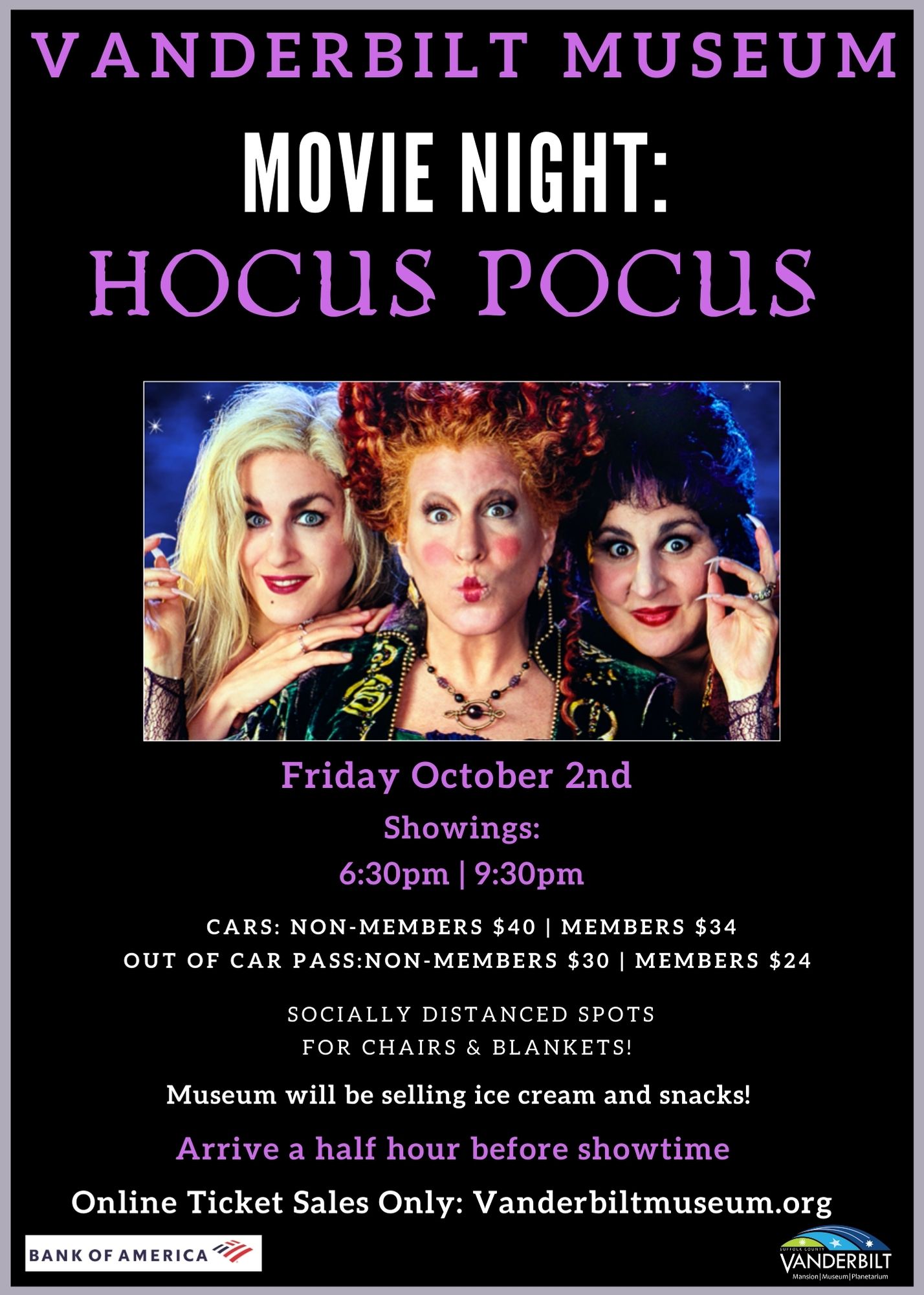 Movie Night: Hocus Pocus - Vanderbilt Museum
