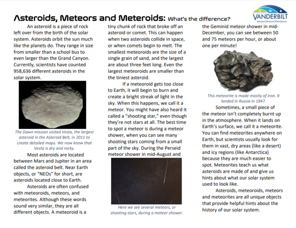 Exploring the Solar System - Planetarium Live Lecture Program