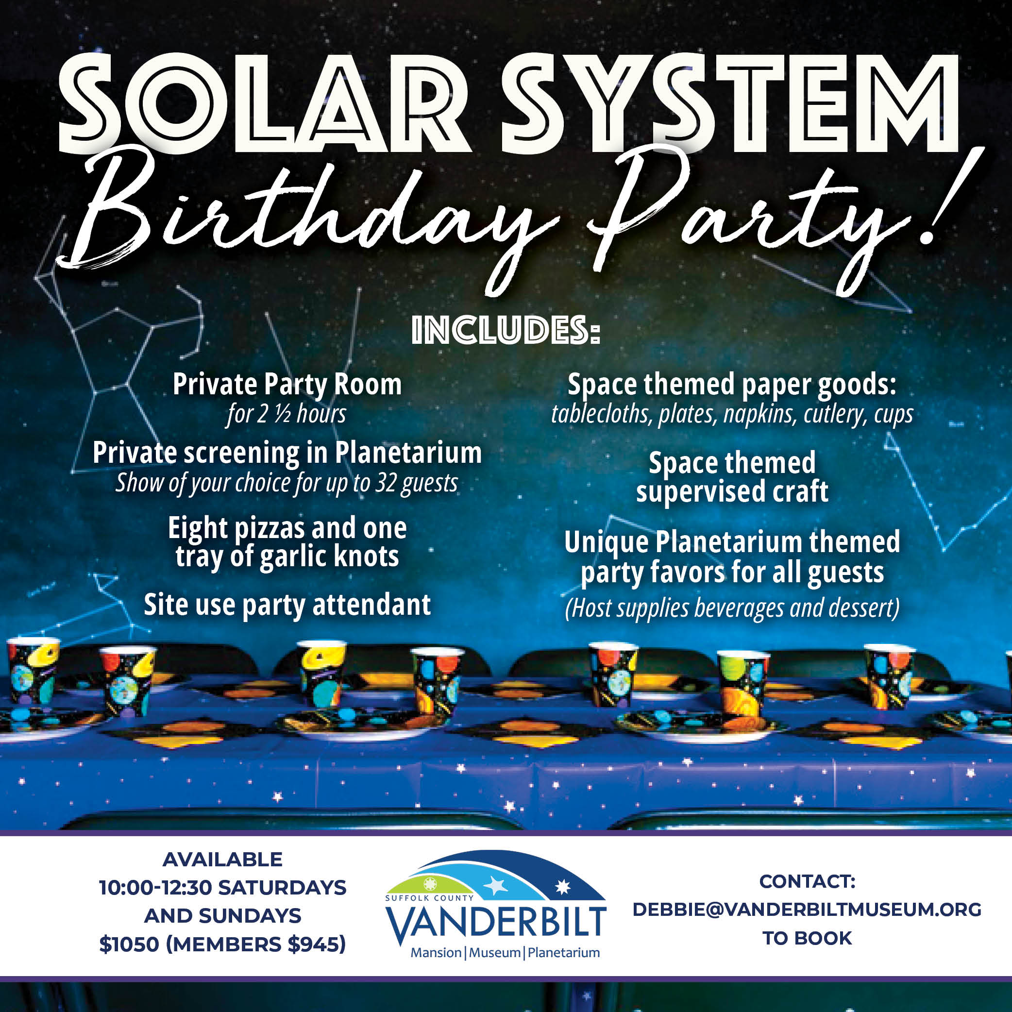 Kids Birthday Party Long Island | Planetarium Party Venue